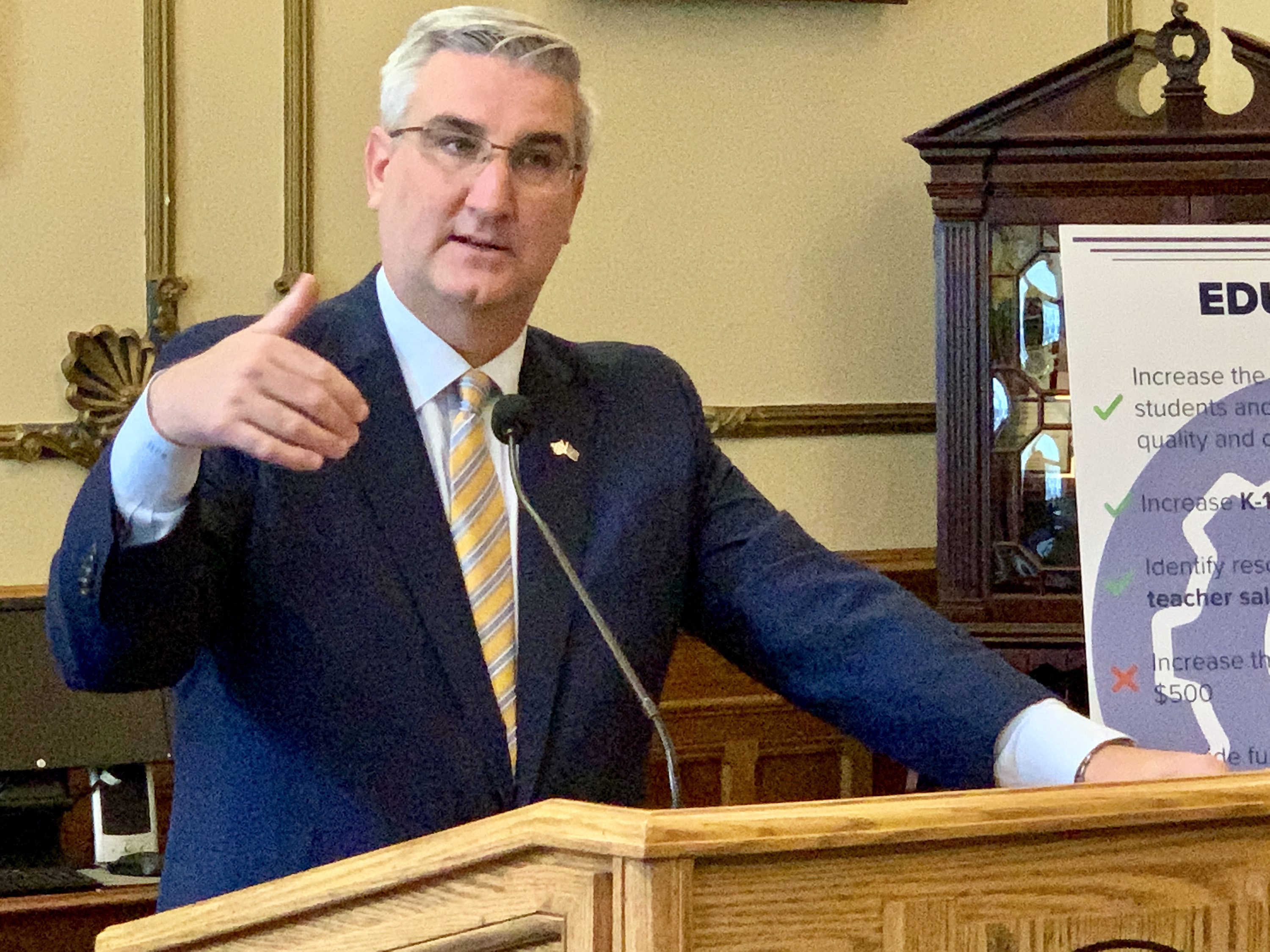 Holcomb Defends Spending Priorities As He Signs New State Budget ...