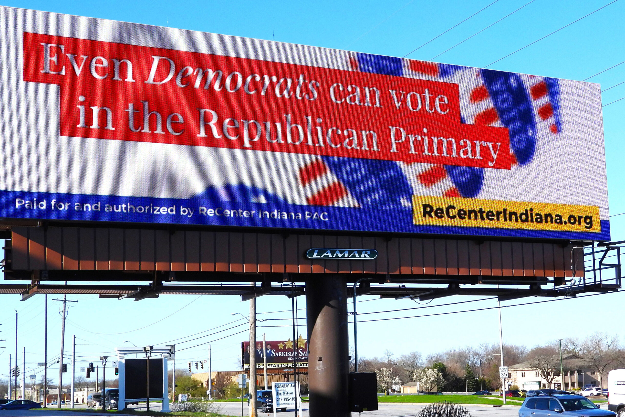Indiana political centrist group’s billboards urge Democratic voters to ...